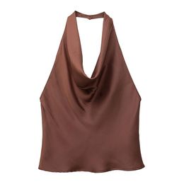 Pull&Bear Pull&Bear Bluse Damen Gr&ouml;&szlig;e XL mokka