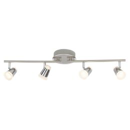 Brilliant Lampe Stairs LED Spotrohr 4flg eisen/chrom