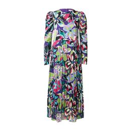Warehouse Kleid Damen Größe 36 apfel / dunkellila / pink / schwarz Winterkleid
