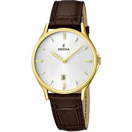 Festina Klassik Herren Armbanduhr Klassik Leder F16747/1