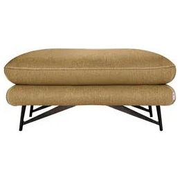 Hocker Calia italia "Cezanne", gelb (35 senape), B:90cm H:90cm T:70cm, Hocker, Polsterhocker
