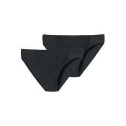 Schiesser Panty ' Air blickdichte Spitze ' female Black size 46