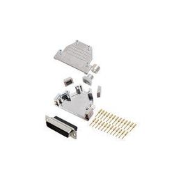Encitech Connectors DB-25 D-Sub-Steckverbindersatz, DB-25 Stecker, Crimp, Stahl, Stecker - 6355-0883-03