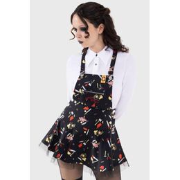 Killstar Chucky - Die M&ouml;rderpuppe - It's Time To Play Pinafore Kurzes Kleid multicolor in 3XL KSRA010957