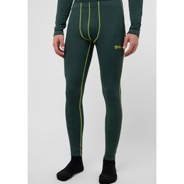 Thermoleggings Jack Wolfskin "INFINITE WARM PANTS M", Herren, Gr. M (50), Normalgrößen, grün (schwarz, olive), Obermaterial: 92% Polyester, 8% Elastan, Hosen