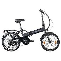 Zündapp E-Bike ZÜNDAPP "Z101" Gr. 37, schwarz (mattschwarz), E-Bikes, 37cm, 20 Zoll (50,80cm), Pedelec, Elektrofahrrad für Damen u. Herren