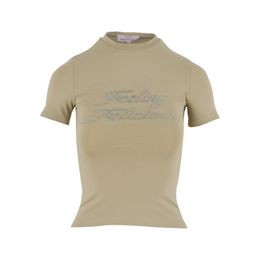 Felicious T-Shirt 'Feeling' Damen Gr&ouml;&szlig;e XL oliv / silber