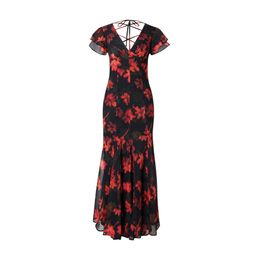 Topshop Kleid Damen Gr&ouml;&szlig;e 42 rot / schwarz Winterkleid