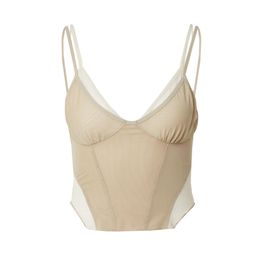 LeGer by Lena Gercke Top 'Chinara' Damen Gr&ouml;&szlig;e XL beige / hellbeige