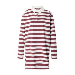 Miss Selfridge Kleid Damen Gr&ouml;&szlig;e 38 burgunder / wei&szlig; Sommerkleid