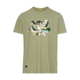 Camel Active T-Shirt Herren Gr&ouml;&szlig;e XL gelb / gr&uuml;n / oliv / wei&szlig;