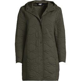 LANDS' END PrimaLoft Steppmantel, Damen,  Grün, Baumwoll-Mischung, by Lands' End