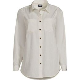 LANDS' END Denim-Bluse, Damen,  Wei&szlig;, Baumwolle, by Lands' End