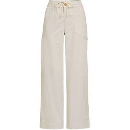 LANDS' END 7/8-Schlupfchinos mit Fischgr&auml;tmuster, Damen,  Beige, Elasthan/Baumwoll-Mischung, by Lands' End