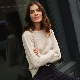 LANDS' END Pullover mit Pailletten, Damen,  Pink, Polyacryl/Polyester-Mischung, by Lands' End