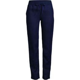 LANDS' END Leinen-Jogginghose, Damen,  Blau, Leinen, by Lands' End