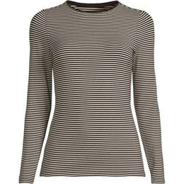 LANDS' END Shirt aus Baumwolle/Modal-Mix mit Rundausschnitt, Damen,  Braun, Elasthan/Baumwolle Modal, by Lands' End