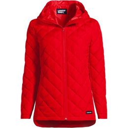 LANDS' END FeatherFree Steppjacke, Damen,  Rot, Polyester, by Lands' End