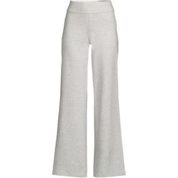 LANDS' END Starfish Jersey-Freizeithose mit weitem Bein, Damen,  Grau, Baumwoll-Mischung, by Lands' End