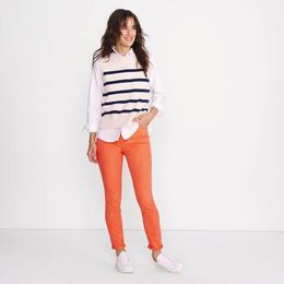 LANDS' END Slim Fit &Ouml;ko Jeans High Waist, Damen,  Orange, Elasthan/Baumwoll-Mischung/Polyester-Mischung, by Lands' End
