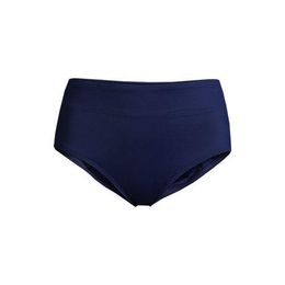 LANDS' END Control-Bikinihose High Waist CHLORRESISTENT, Damen,  Blau, Elasthan/Nylon-Mischung, by Lands' End