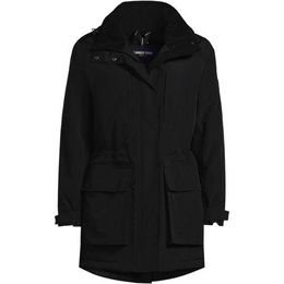 LANDS' END Wasserdichter Parka SQUALL, Damen,  Schwarz, Nylon, by Lands' End