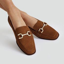 LANDS' END Loafer mit Schnalle, Damen,  Beige, by Lands' End
