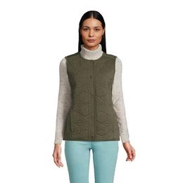 LANDS' END PrimaLoft Steppweste, Damen,  Grün, by Lands' End