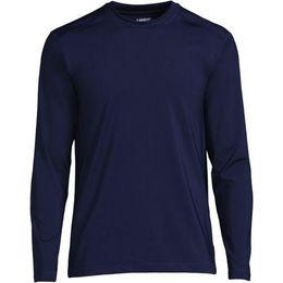 LANDS' END Langarm-Badeshirt, Herren,  Blau, by Lands' End