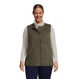 LANDS' END PrimaLoft Steppweste, Damen,  Grün, by Lands' End