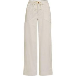 LANDS' END 7/8-Schlupfchinos mit Fischgr&auml;tmuster, Damen,  Beige, Elasthan/Baumwoll-Mischung, by Lands' End