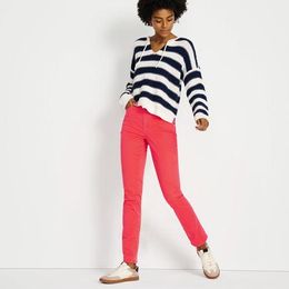 LANDS' END Slim Fit Shaping-Chinos, Damen,  Pink, Baumwolle, by Lands' End