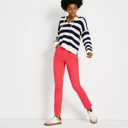 LANDS' END Slim Fit Shaping-Chinos, Damen,  Pink, Baumwolle, by Lands' End