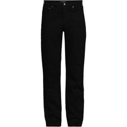 LANDS' END Stretch-Jeans mit Flanellfutter und Komfortbund, Classic Fit, Herren,  Schwarz, Elasthan/Baumwoll-Mischung, by Lands' End