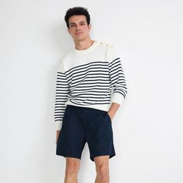 LANDS' END Leinenmix-Shorts, Herren,  Blau, Leinen/Baumwoll-Mischung, by Lands' End