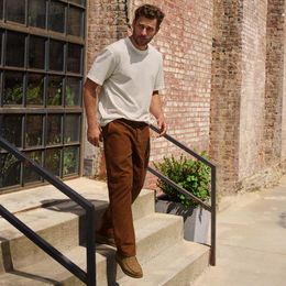 LANDS' END Utility-Hose mit Schlupfbund, Herren,  Braun, Baumwolle, by Lands' End