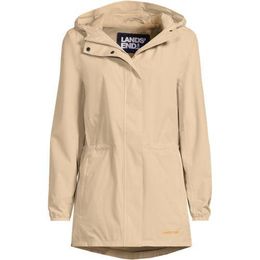 LANDS' END Wasserdichte Regenjacke SQUALL mit Packfach, Damen,  Wei&szlig;, Polyester, by Lands' End