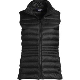 LANDS' END Daunenweste WANDERWEIGHT Verstaubar Ultraleicht, Damen,  Schwarz, Nylon, by Lands' End