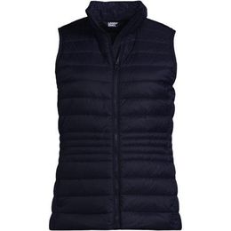 LANDS' END Daunenweste WANDERWEIGHT Verstaubar Ultraleicht, Damen,  Blau, Nylon, by Lands' End