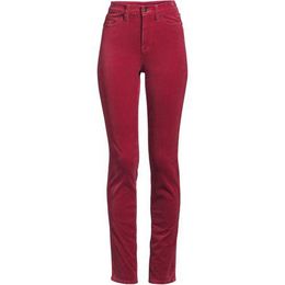 LANDS' END Slim Fit Samthose High Waist, Damen,  Pink, Baumwoll-Mischung, by Lands' End