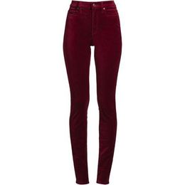 LANDS' END Slim Fit Samthose High Waist, Damen,  Rot, Baumwoll-Mischung, by Lands' End