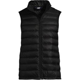 LANDS' END Ultraleichte verstaubare Wanderweight-Daunenweste, Herren,  Schwarz, Polyester/Nylon/Daunen, by Lands' End