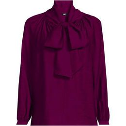 LANDS' END Schluppenbluse, Damen,  Lila, Polyester/Viskose, by Lands' End