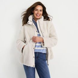 LANDS' END Gef&uuml;tterte Teddyjacke, Damen,  Beige, Polyester, by Lands' End
