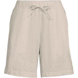 LANDS' END Leinen-Schlupfshorts, Damen,  Wei&szlig;, Leinen, by Lands' End