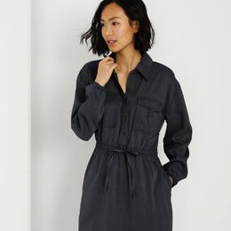 LANDS' END Utility-Kleid, Damen,  Schwarz, Baumwolle/Lyocell (Viskose), by Lands' End