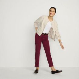 LANDS' END Utility-Cargojeans, Damen,  Rot, Baumwoll-Mischung, by Lands' End