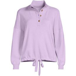 LANDS' END Feinstrick-Pullover aus softem Viskosemix, Damen,  Lila, Polyester/Nylon/Viskose, by Lands' End
