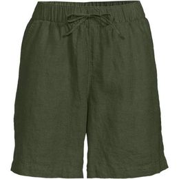 LANDS' END Leinen-Schlupfshorts, Damen,  Gr&uuml;n, Leinen, by Lands' End