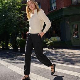 LANDS' END Cargohose aus Lyocell-Mix, Damen,  Schwarz, Baumwoll-Mischung, by Lands' End